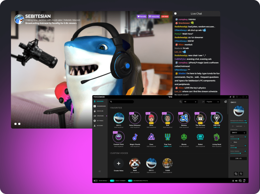 Animaze - Free Real Time Voice Changer & Modulator | Voicemod