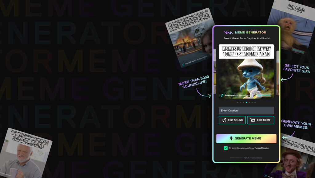 Voicemod Meme Generator: Mix GIFs and Sounds in 3 clicks! | Voicemod