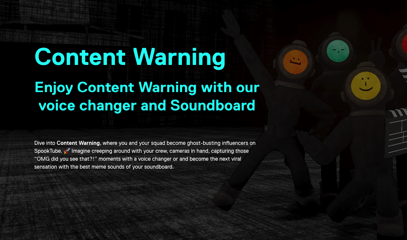 Voice changer & Soundboard for Content Warning | Voicemod