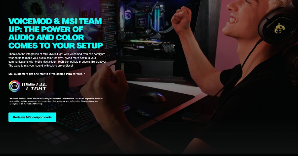 Voicemod & MSI team up | Voicemod