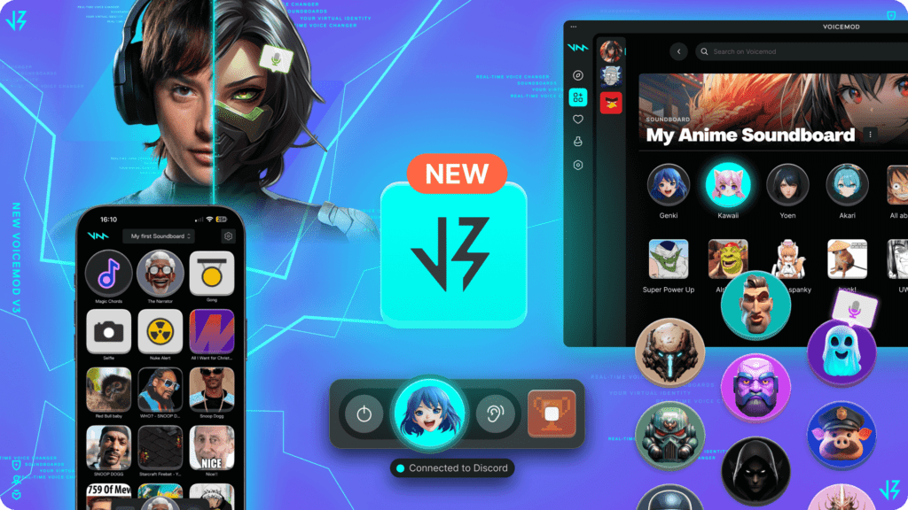 Voicemod V3 is here - Supercharge your voice now! Voicemod V3 is here - Supercharge your voice now!