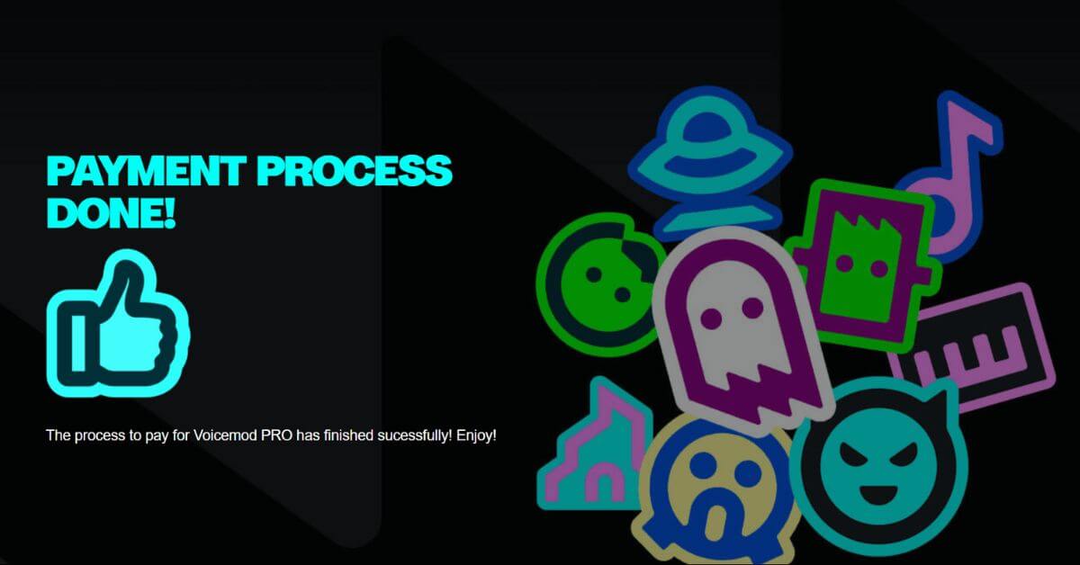 Payment Process done | Voicemod