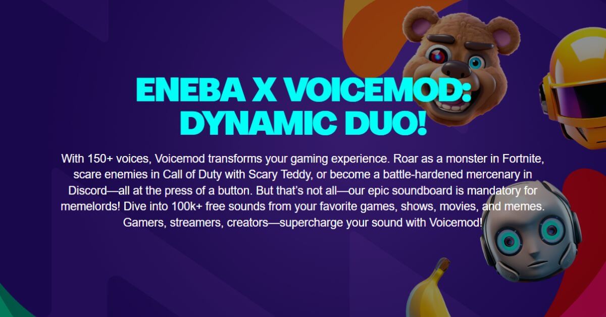 Eneba & Voicemod soundboard's and voice changer are perfect team | Voicemod