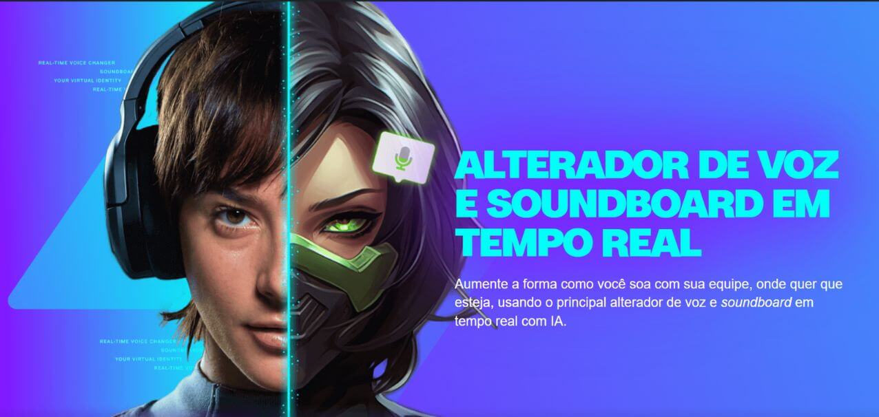 Alterador de Voz & Soundboard para Chamadas de Vídeo: ZOOM, Hangouts ...