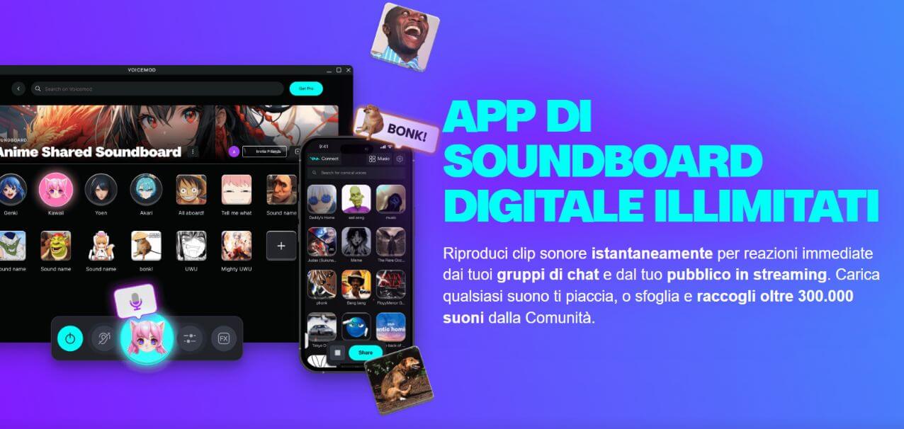 Soundboard: App gratuita di effetti sonori per PC | Voicemod