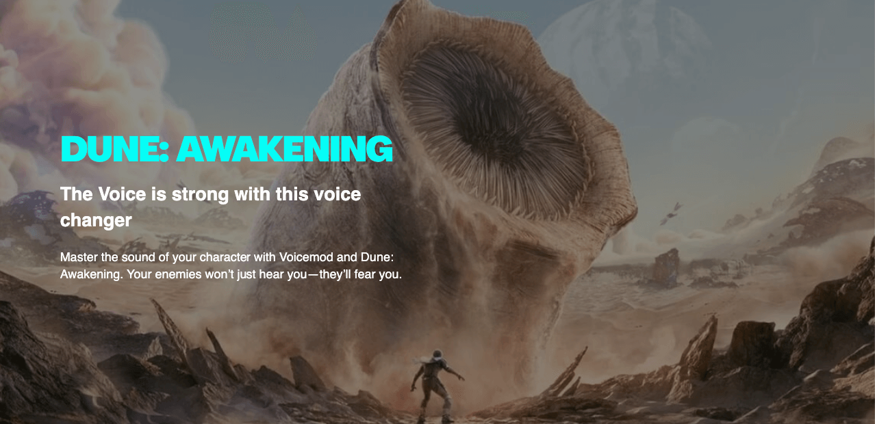 Dune Awakening & Voicemod: Soundboard & Voice changer | Voicemod